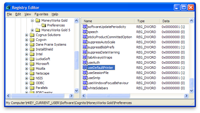 MoneyWorks Developer Resources » useDefaultPrinter